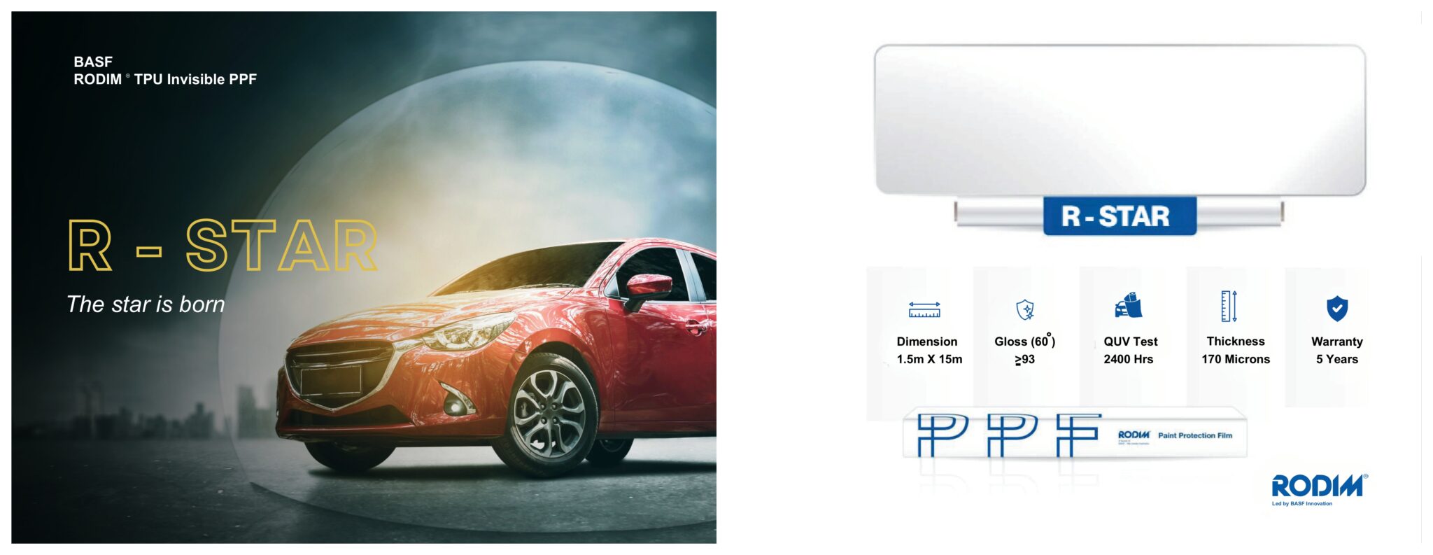 RODIM® R Star Car Paint Protection Film | Premium PPF